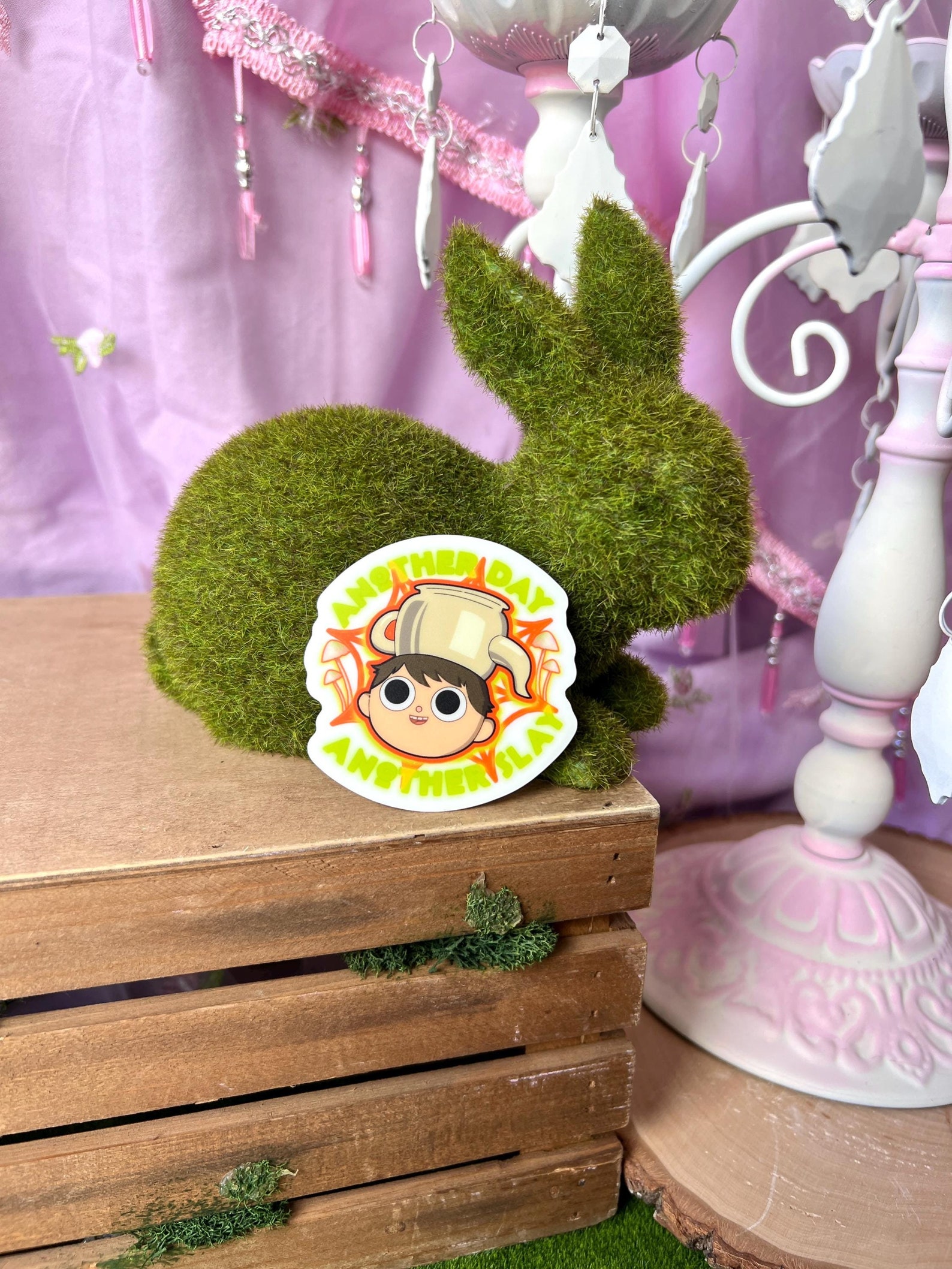 Teapot Boy Another Day Another Slay Glow in the Dark Sticker Kawaii ...
