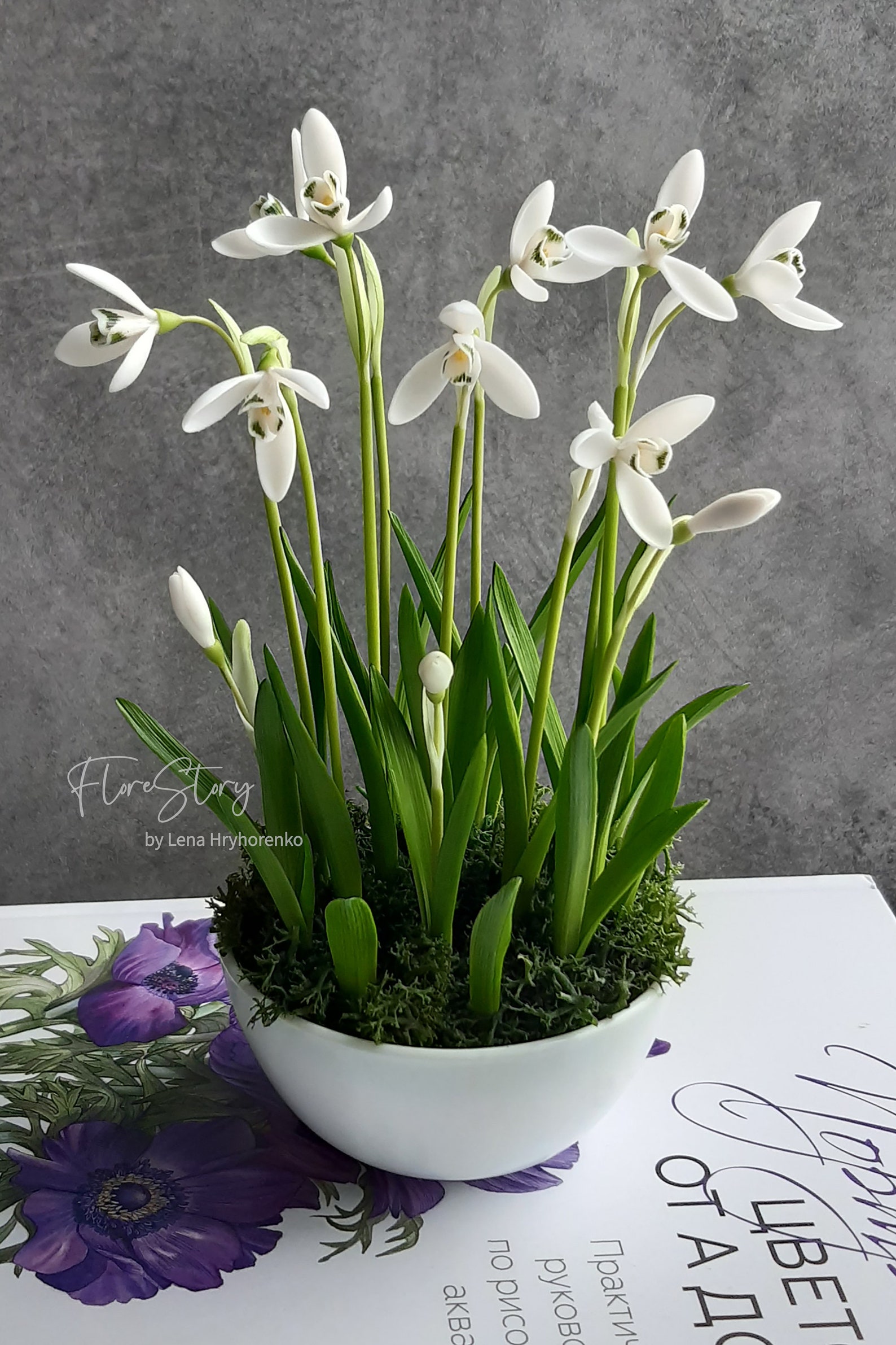 Snowdrops From сold Porcelain Real Touch Spring Flowers for - Etsy