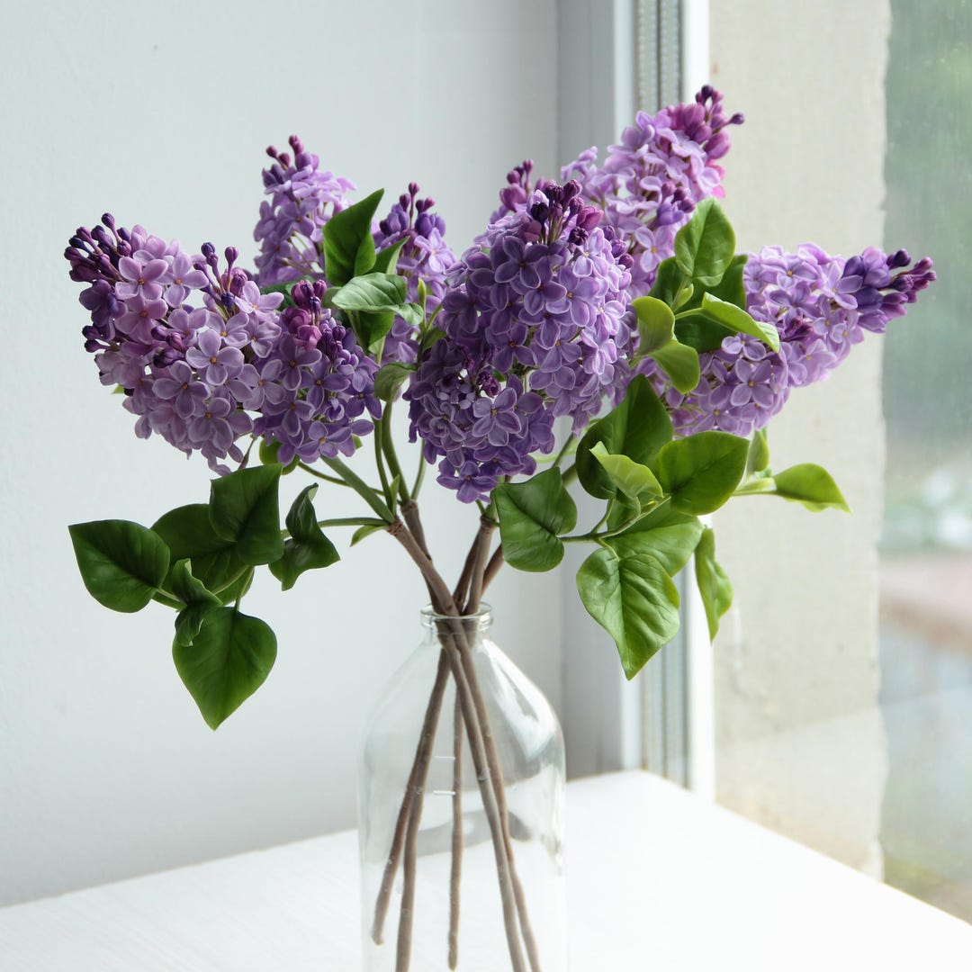 Lilac Cold Porcelain Flower Botanical Sculpture Real Touch Lilac - Etsy