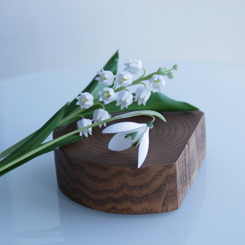 Snowdrop Lily of the Valley Handmade Porcelain Flowers, Real Touch ...