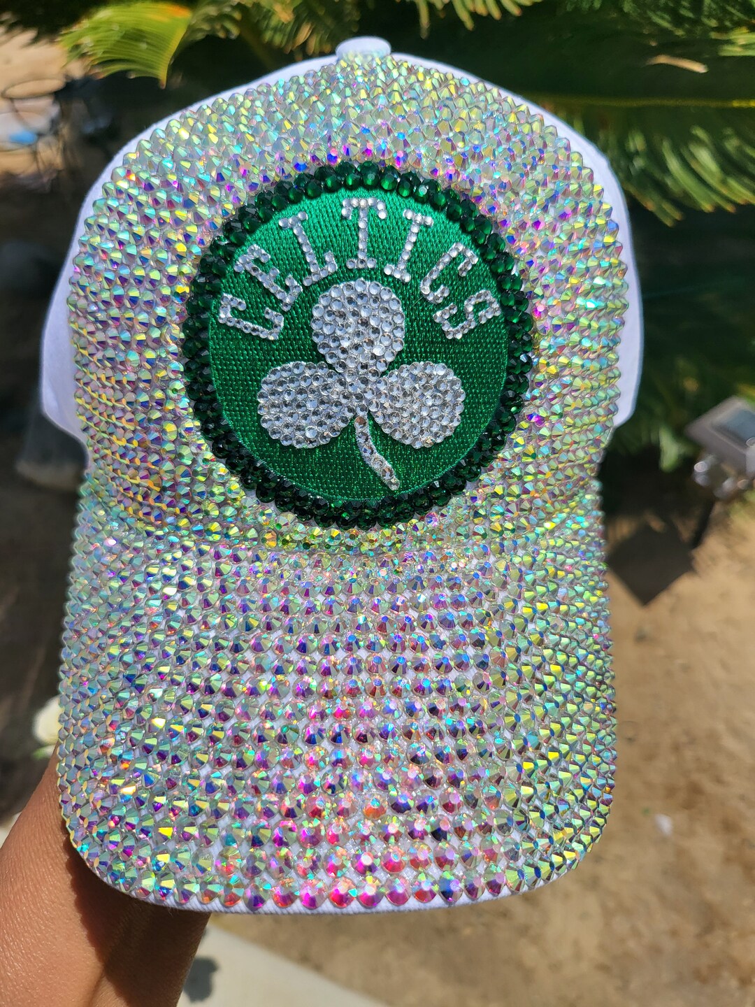 Boston Celtics Bling Cap - Etsy