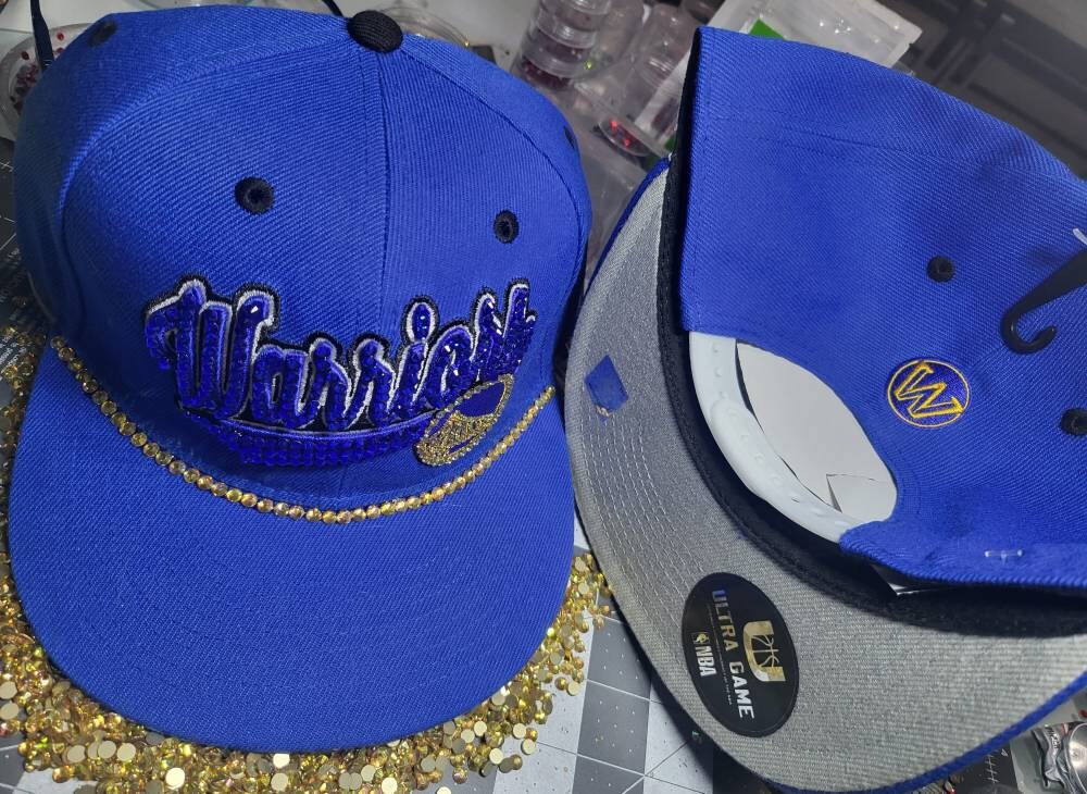 Golden State Warriors Bling Cap - Etsy