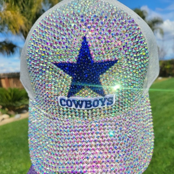 Dallas Cowboys Rhinestone Cap - Etsy