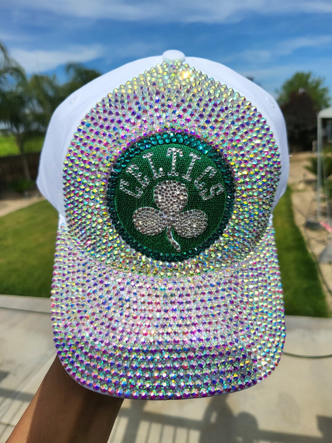Boston Celtics Bling Cap - Etsy