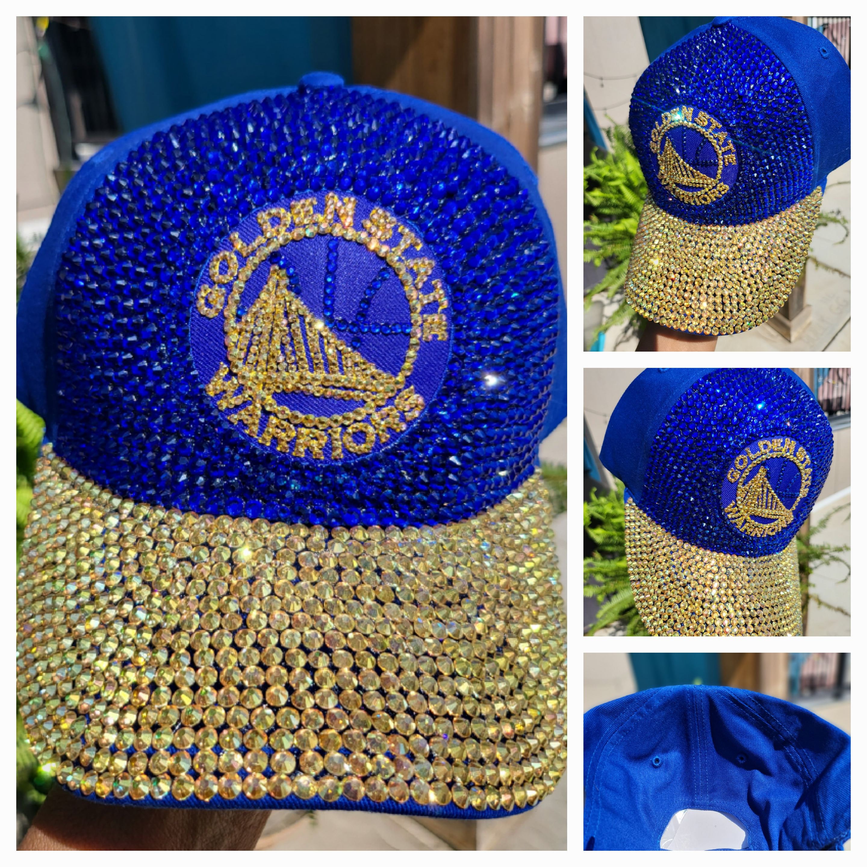Golden State Warriors Bling Cap - Etsy
