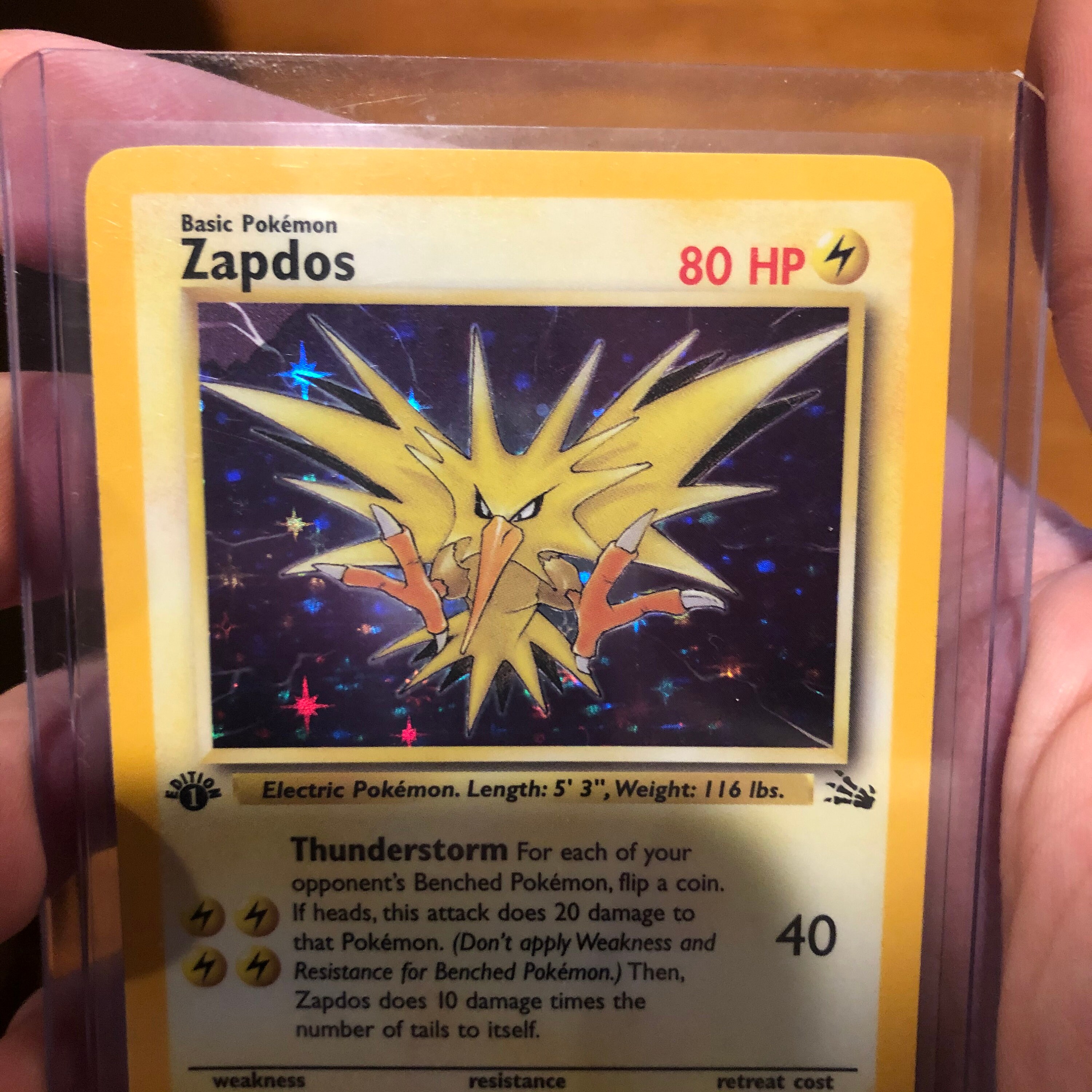 1st Edition Zapdos 1995 Holo Card 15/62 Great Condition PSA | Etsy
