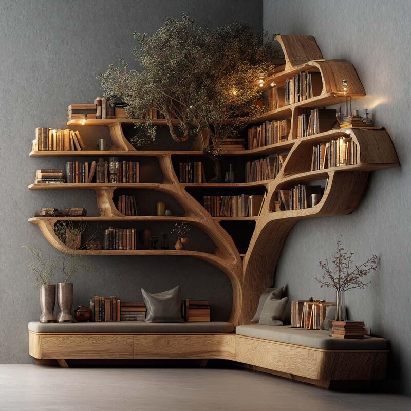 Rustic Bookcase - Etsy