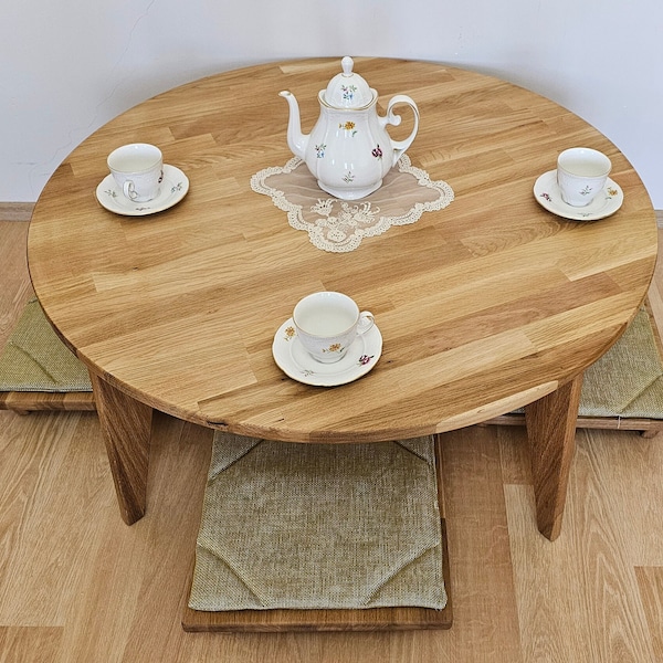Japanese Low Round Table - Etsy