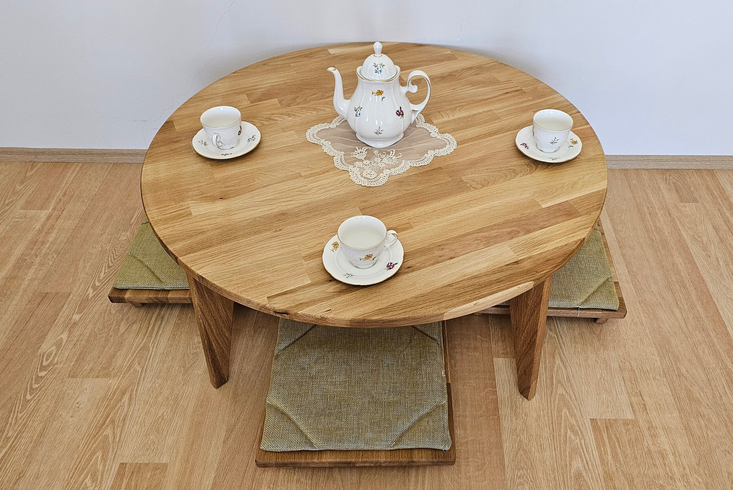 Small Round Japanese Style Dining Table