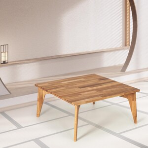 Low Dining Table , Square Low Table , Mid Century Home , Japandi Home ...