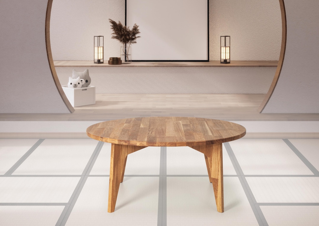 Japanese Chabudai , Tatami Furniture Set , Oak Low Table Chair , Wooden ...