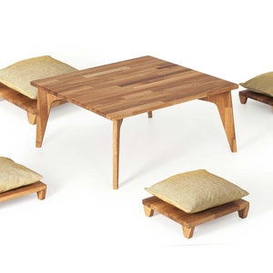 Japan Tatami Decor , Floor Table Chair , Handmade Tatami Set , Wood ...