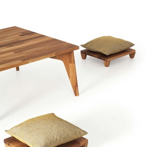 Japan Tatami Decor , Floor Table Chair , Handmade Tatami Set , Wood ...