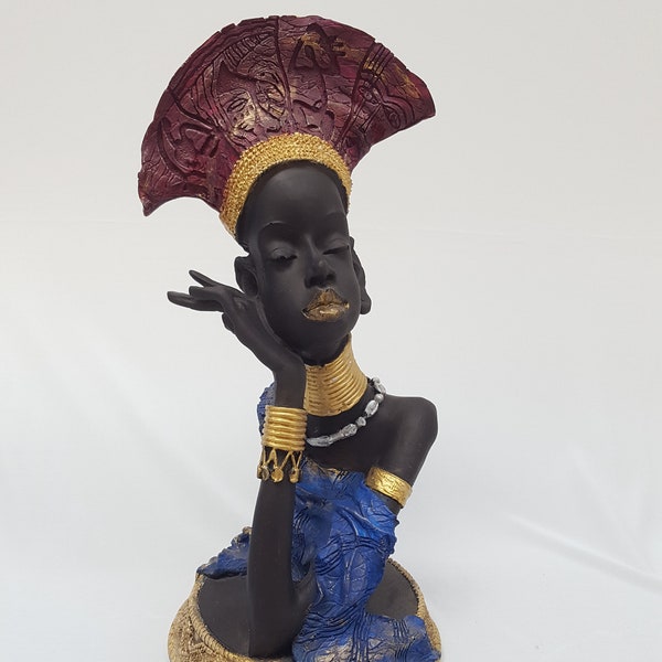 African Marble Bust - Etsy