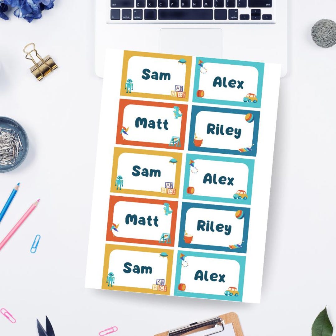 Editable Student Name Label Template A4 Template Classroom Name Sheet ...