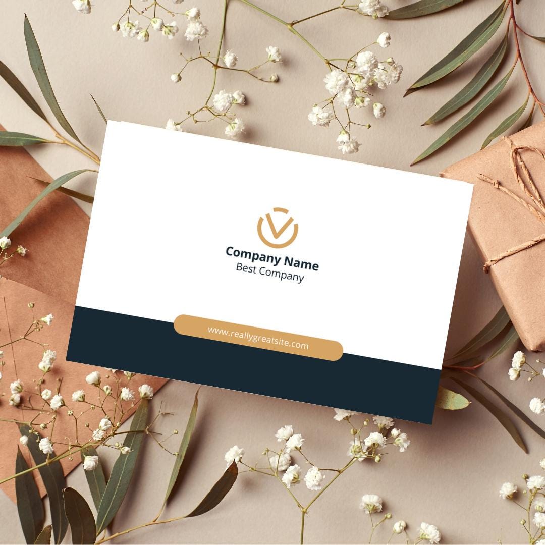 Editable Business Card Template, Professional Namecard Design, Classy ...