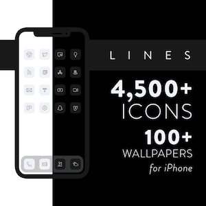 Lines – Ios 17 Icons for iPhone & iPad - Etsy