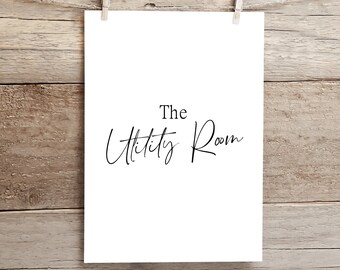 Utility Room Poster - Etsy UK