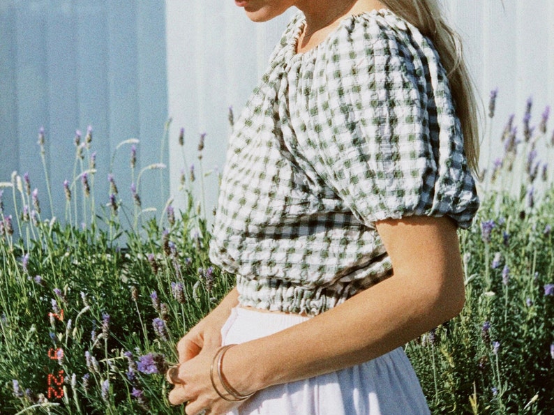 Puff Sleeve Sewing PDF Pattern Top Blouse | Womans Digital Pattern ...