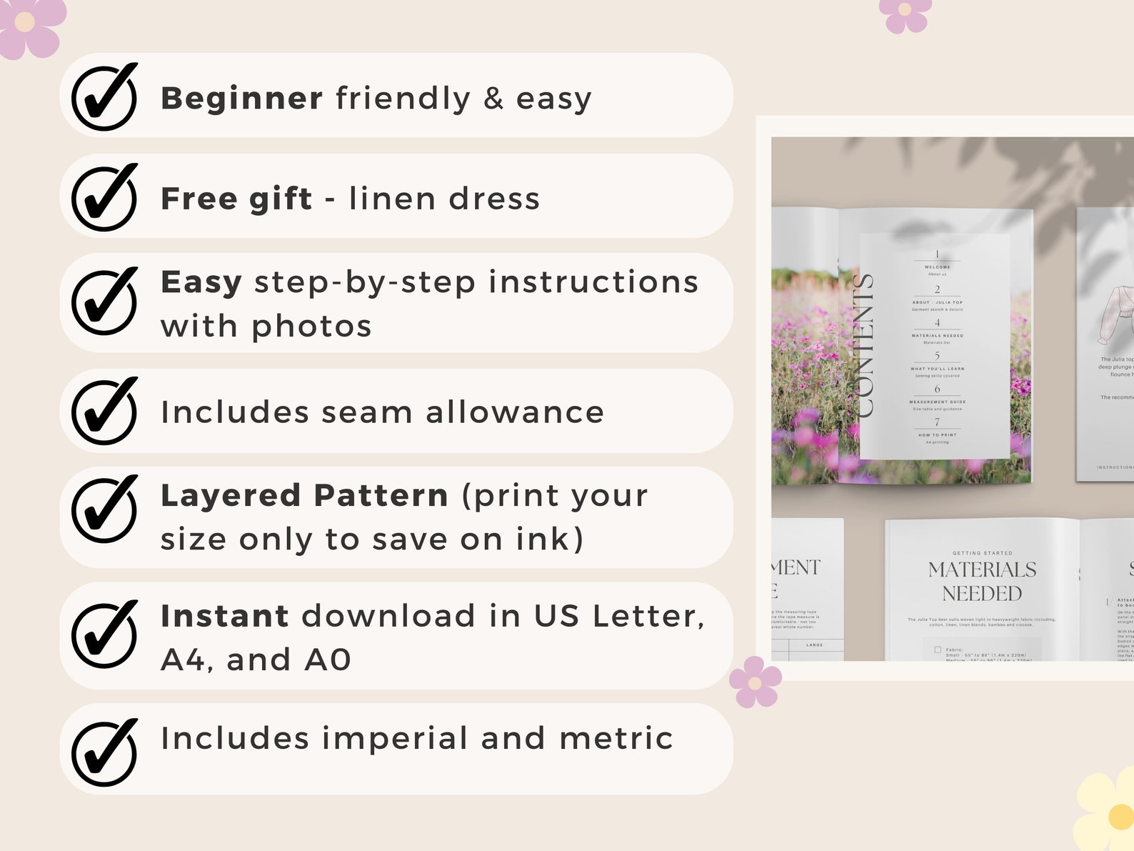 Whole Shop Bundle 25+ Sewing Patterns | Bulk Pdf Sewing Patterns ...