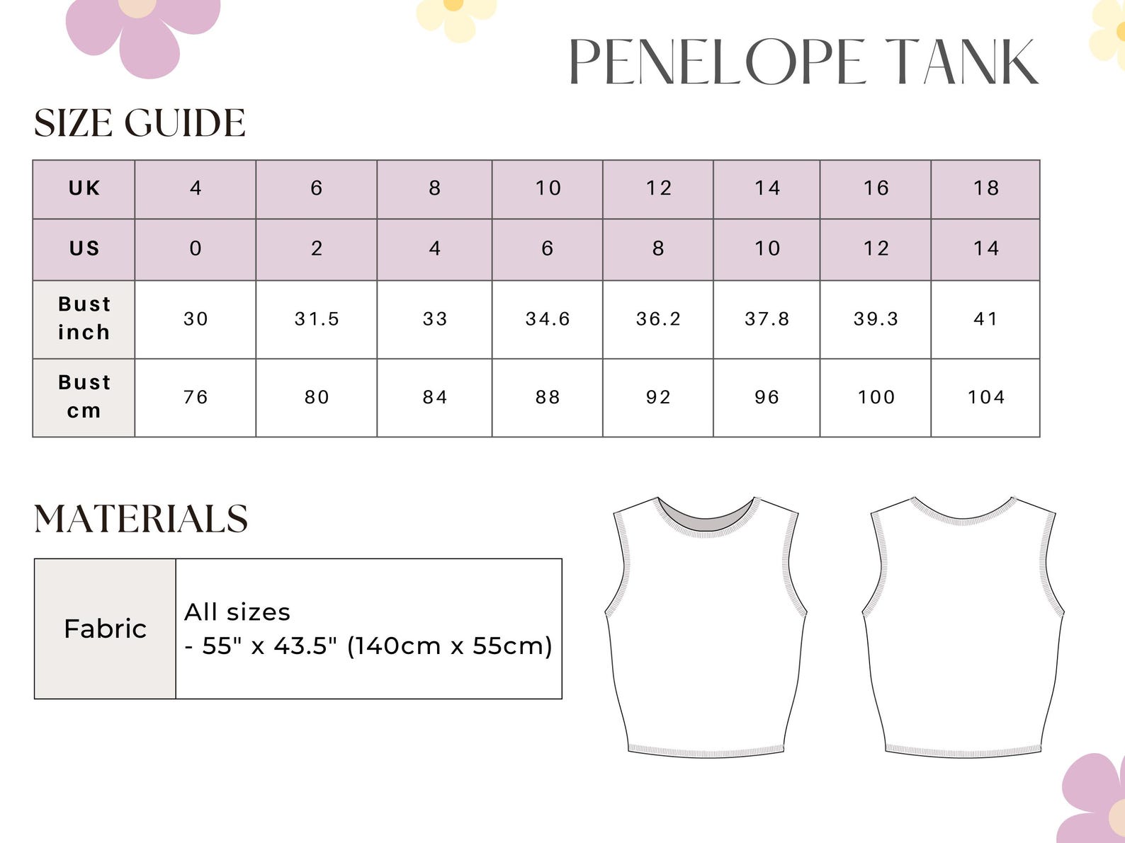 Tank Singlet Top Women's PDF Sewing Pattern, Racerback Tank Top ...