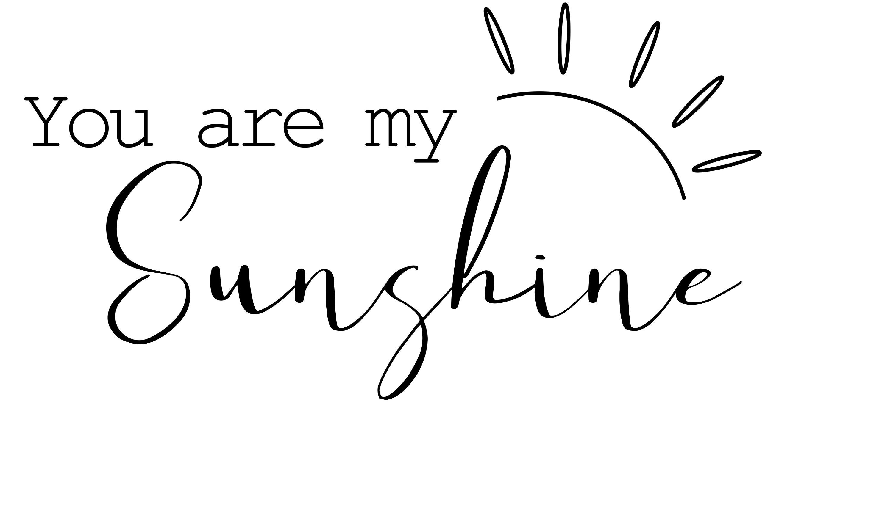 You Are My Sunshine SVG - Etsy