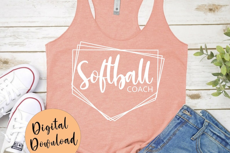 Softball Coach .SVG .PNG. .EPS Digital Download - Etsy
