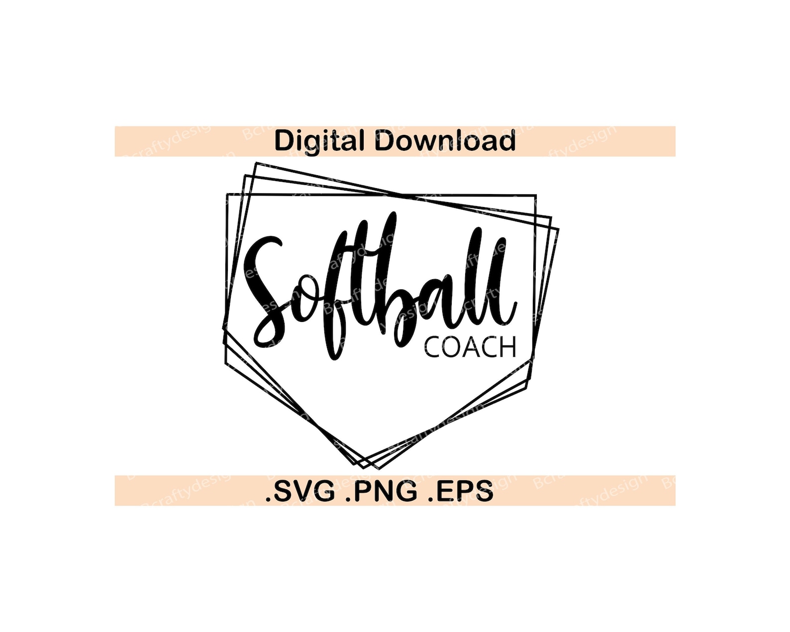 Softball Coach .SVG .PNG. .EPS Digital Download - Etsy