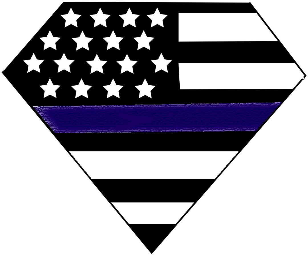 Thin Blue Line Hero SVG - Etsy