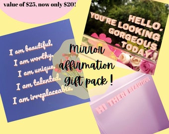 Mirror Affirmation Vinyl Decal Hello. You're Looking | Etsy