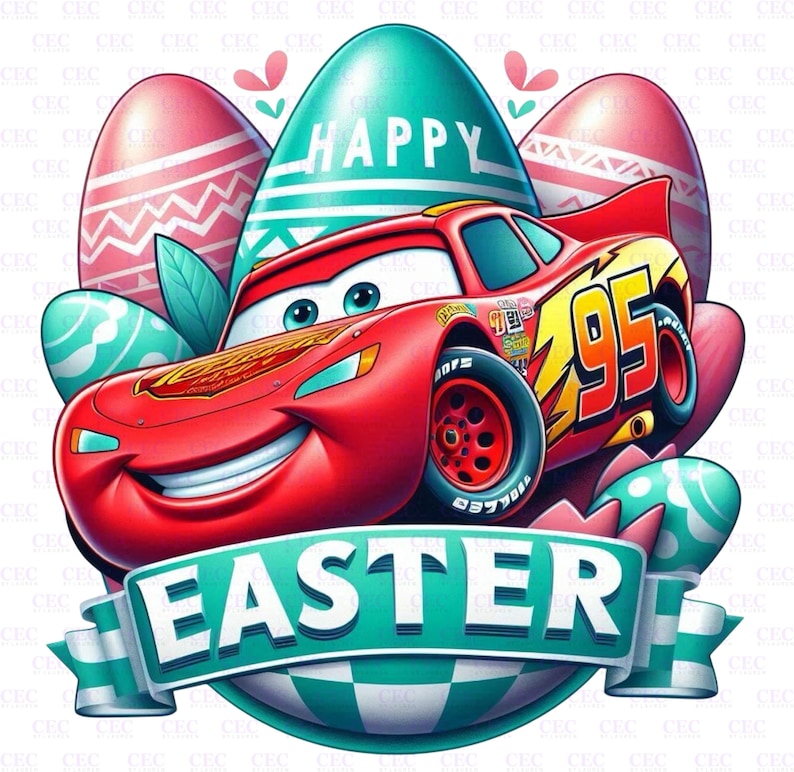 Trending EASTER, Cars, Mcqueen, Lightning, Easter Eggs, Red Car, Mug ...