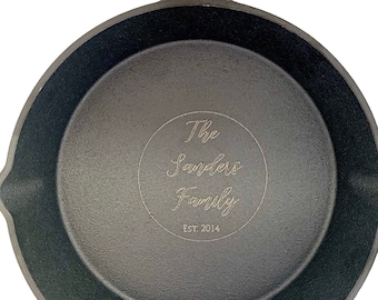 Cast Iron Skillet Custom - Etsy