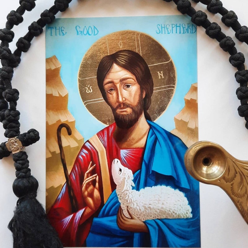 Christ Good Shepherd Icon - Etsy
