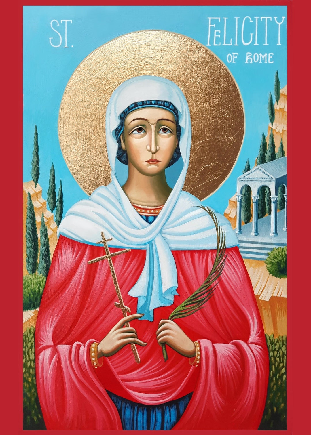 Heilige Felicitas von Rom Ikonendruck Heilige Felicitas von - Etsy.de