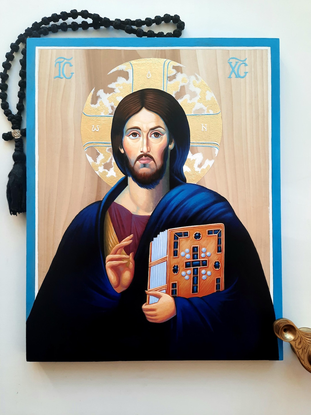 Christ Pantocrator of Mount Sinai Original Hand-painted Icon - Done in ...