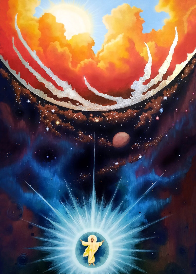 Genesis: the Division of Light From Darkness Art Print - Etsy