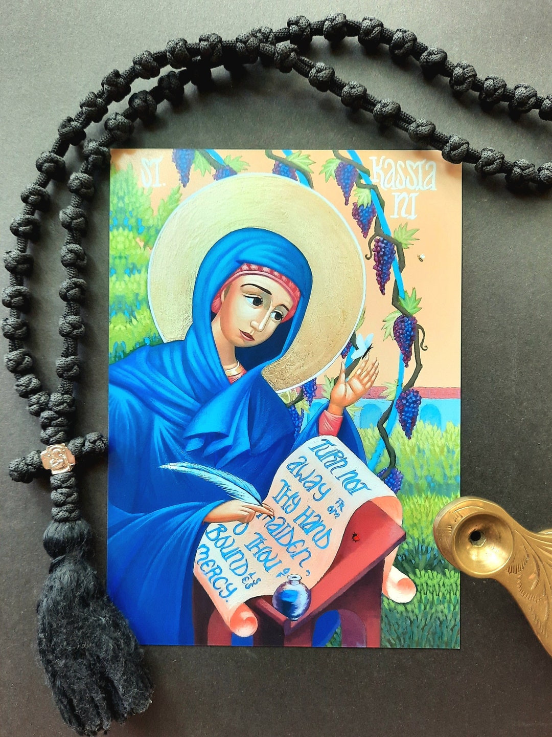 Saint Kassiani the Hymnographer Icon Print - St. Kassia Orthodox ...