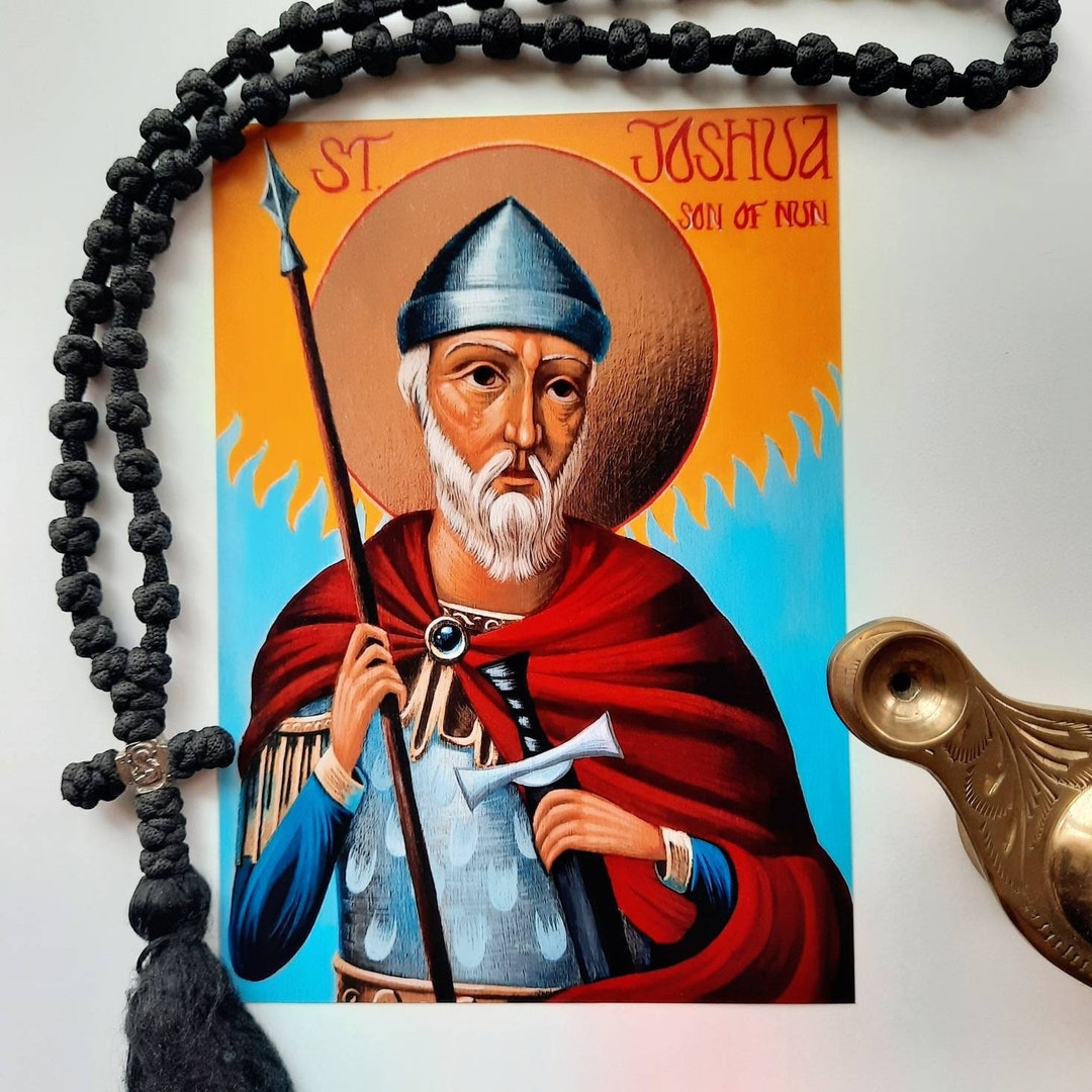 Saint Joshua Son of Nun Icon Print - Etsy