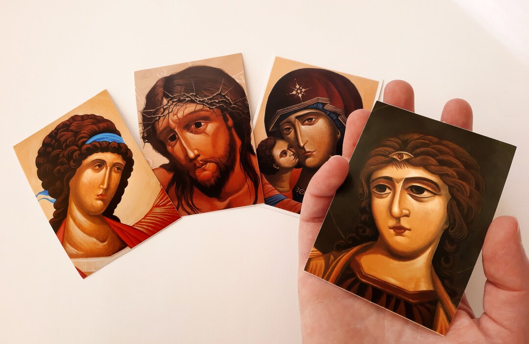 Orthodox Icon Stickers Pack of 4 Archangel Michael Christ - Etsy