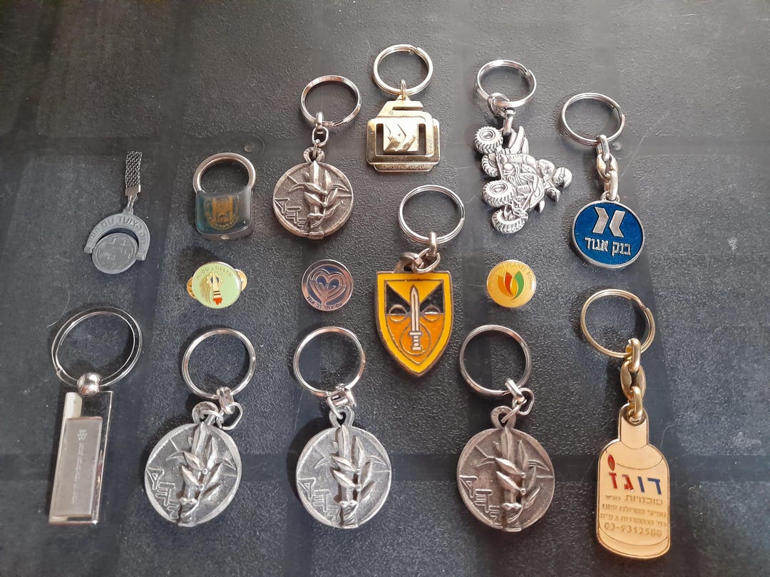 Israel Army Key Chain, Lot of 15 Used Key Chains From Israel - Etsy