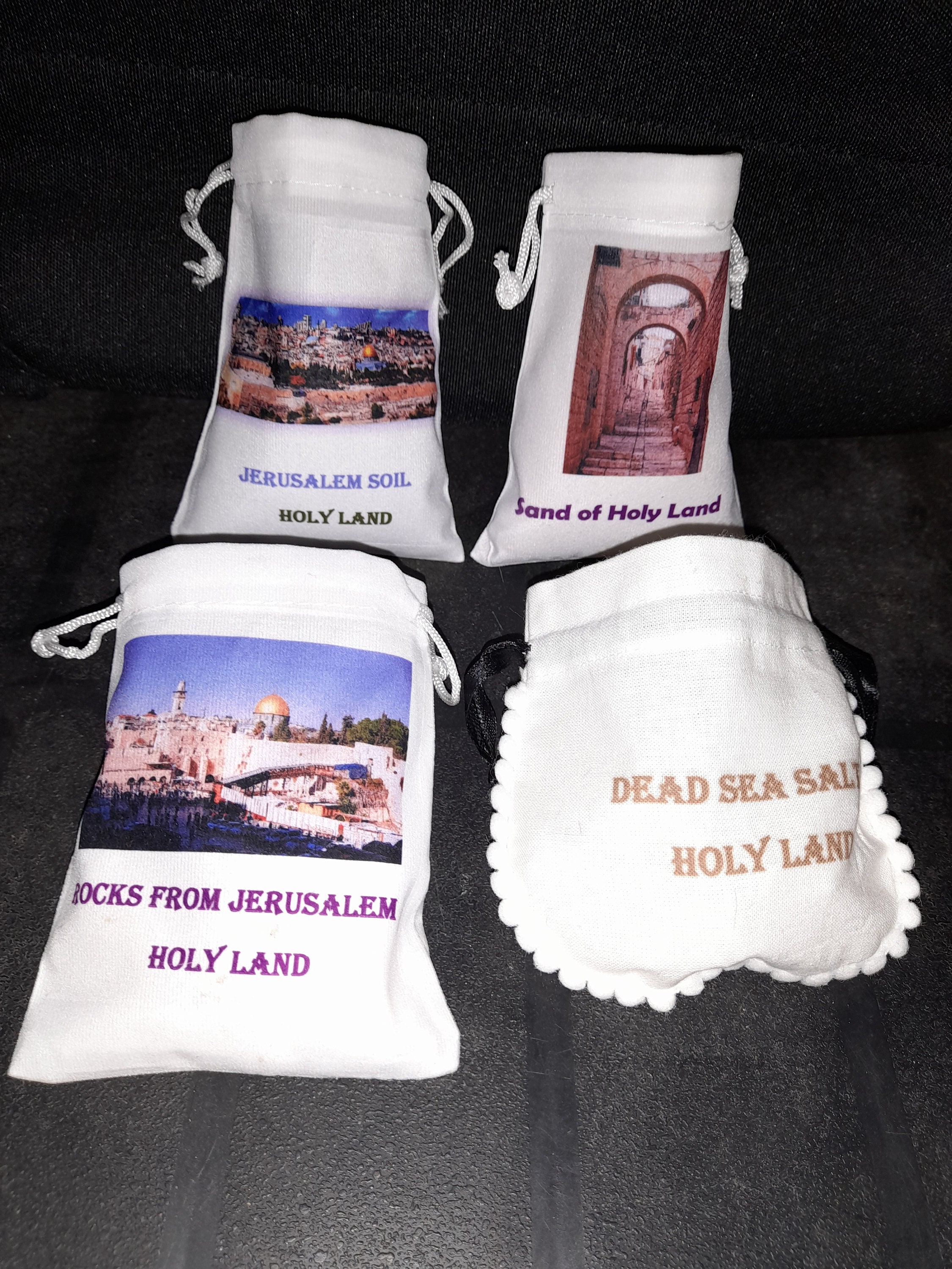 Jerusalem Relics Set, Jerusalem Sand, Soil, Rocks and Dead Sea Salt - Etsy