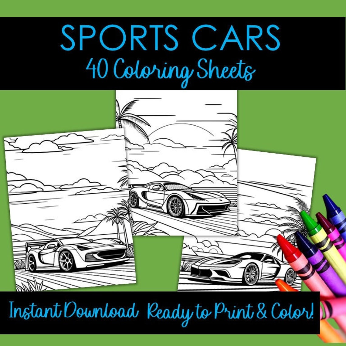 Printable Sports Car Coloring Pages for Kids, Cool Coloring Pages for ...
