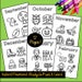 Months of the Year Coloring Pages, Preschool Coloring Pages, Preschool ...