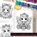 Cute Kawaii Coloring Pages, Kids Fairy Coloring Sheets, Fairy Party ...