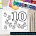 1 - 10 Printable Numbers Coloring Pages, Coloring Page, Preschool ...