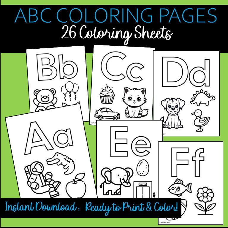 Alphabet Coloring Pages, Preschool Coloring Pages, Preschool Activity ...