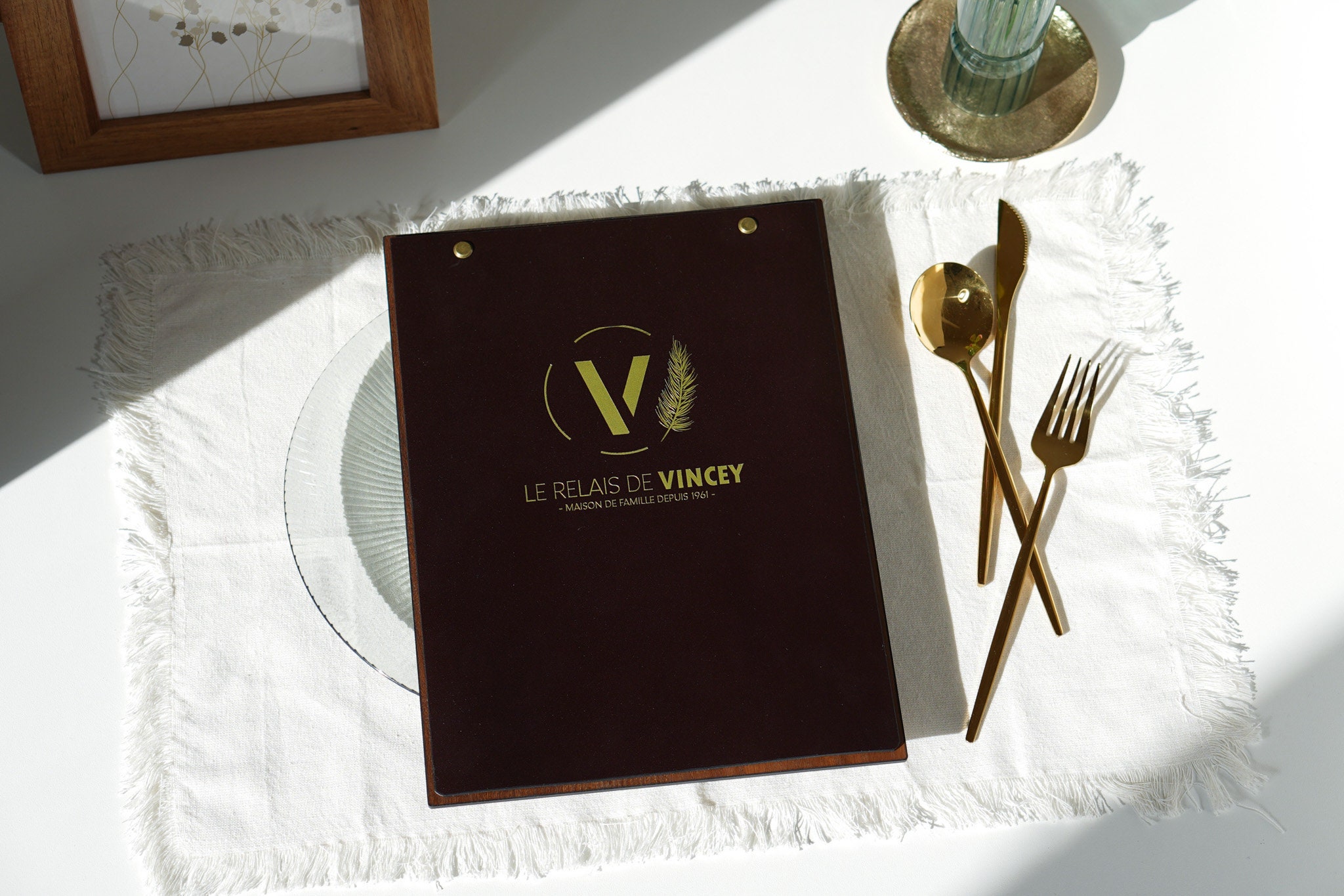 Menu Folder for A4 and US Letter Sheets Elegant Ashwood and - Etsy