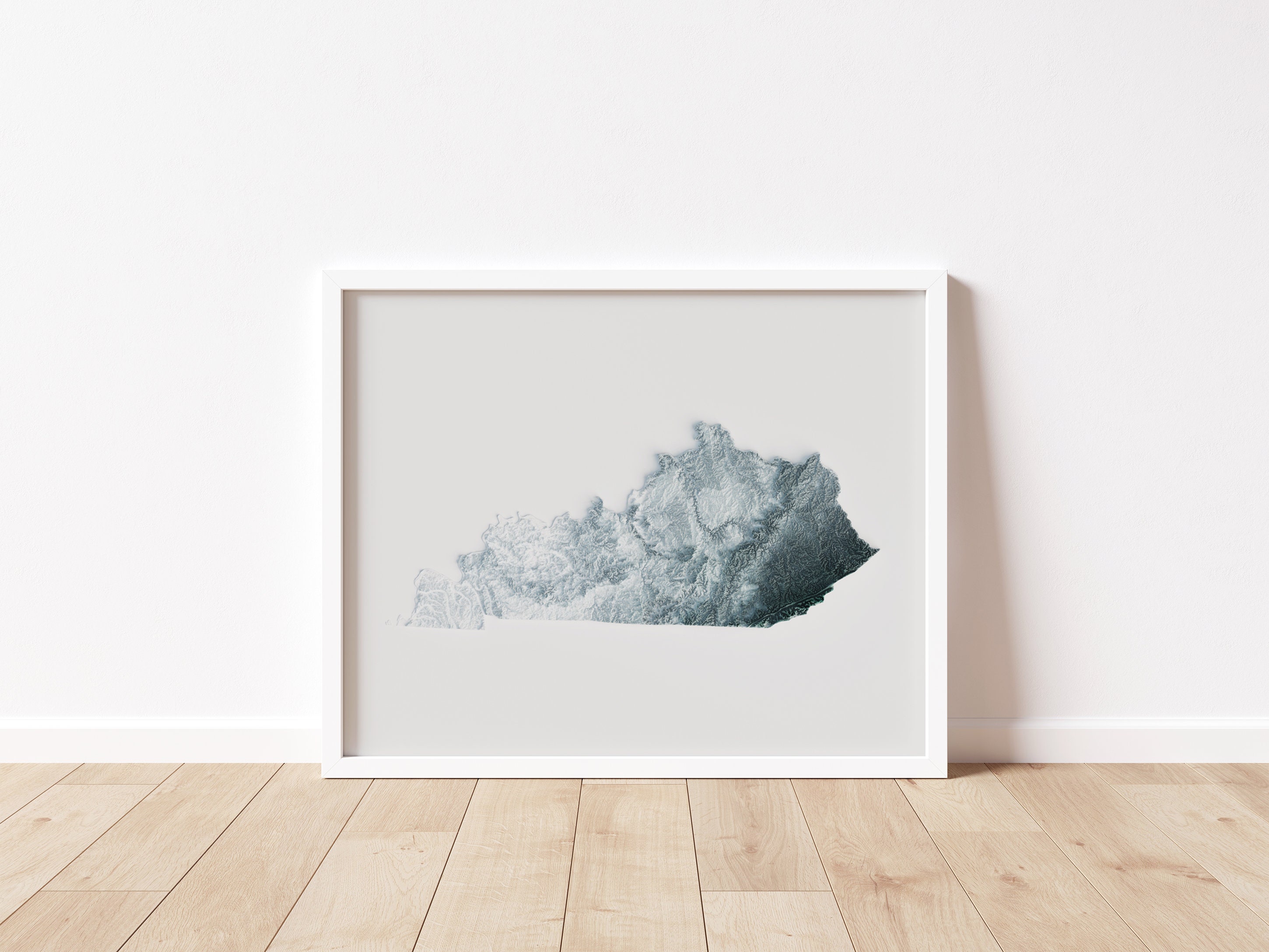 Modern Kentucky Relief Map - Etsy