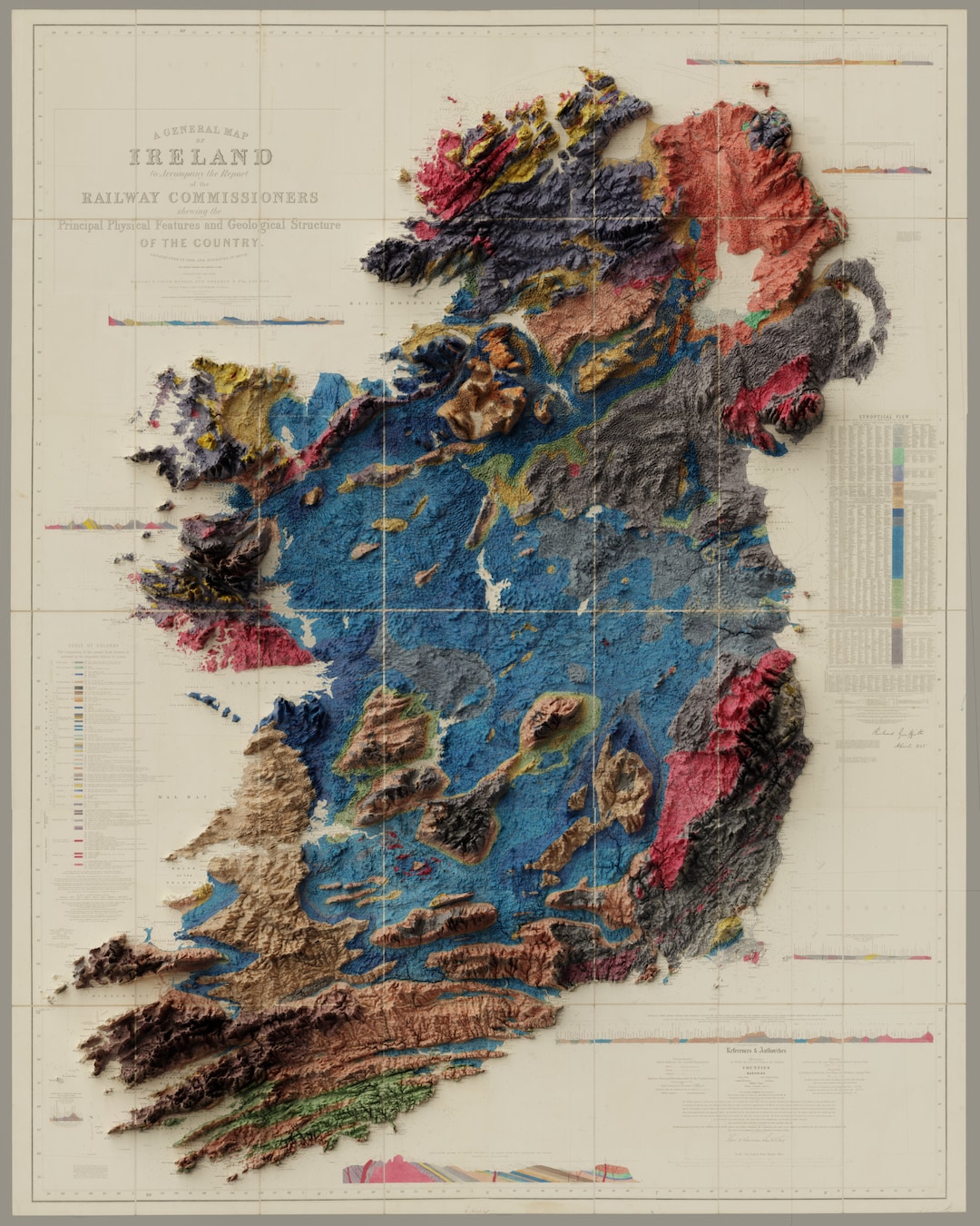 Vintage Ireland Map Download - Etsy