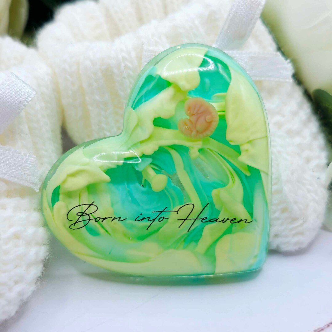 6 Week Fetus Small 5cm Baby Loss Heart Baby Loss Keepsake Correct ...